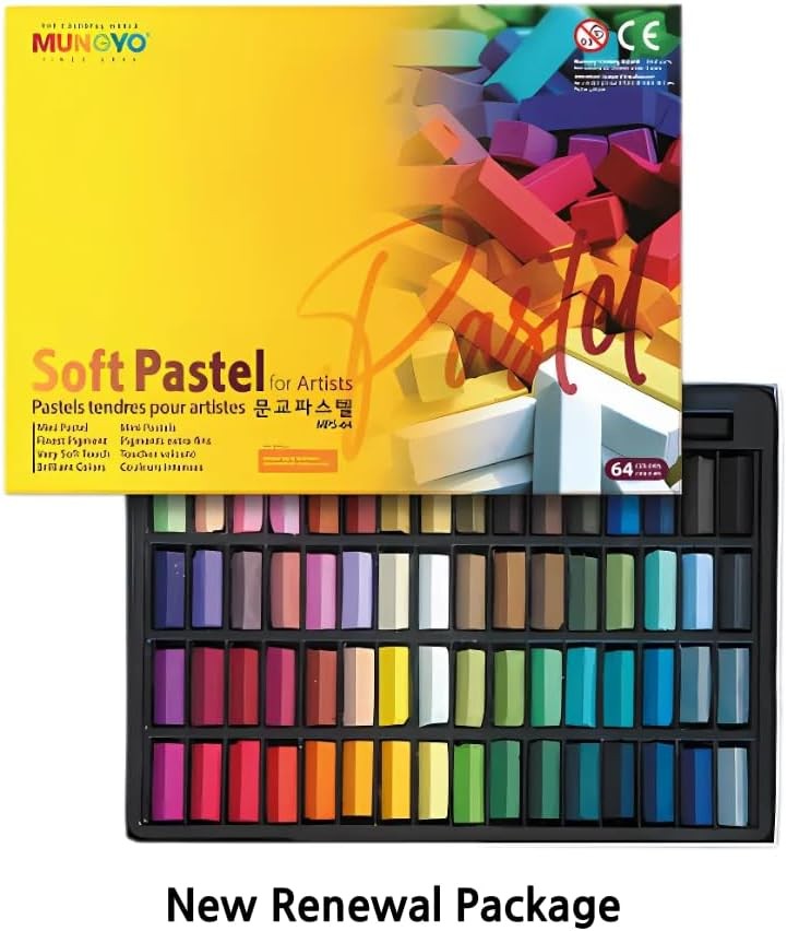 MUNGYO Soft Pastel Set – 64 Vibrant Colors 64 Count (Pack of 1 ...
