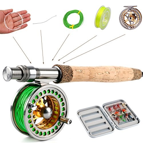 Fly Fishing Rod Reel Combos with Lightweight Fly Fishing Full Kit 5-6 ...