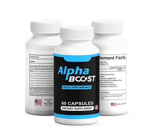 ( 6 Pack ) Alpha Boost Advanced Supplement for Men with Natural ...
