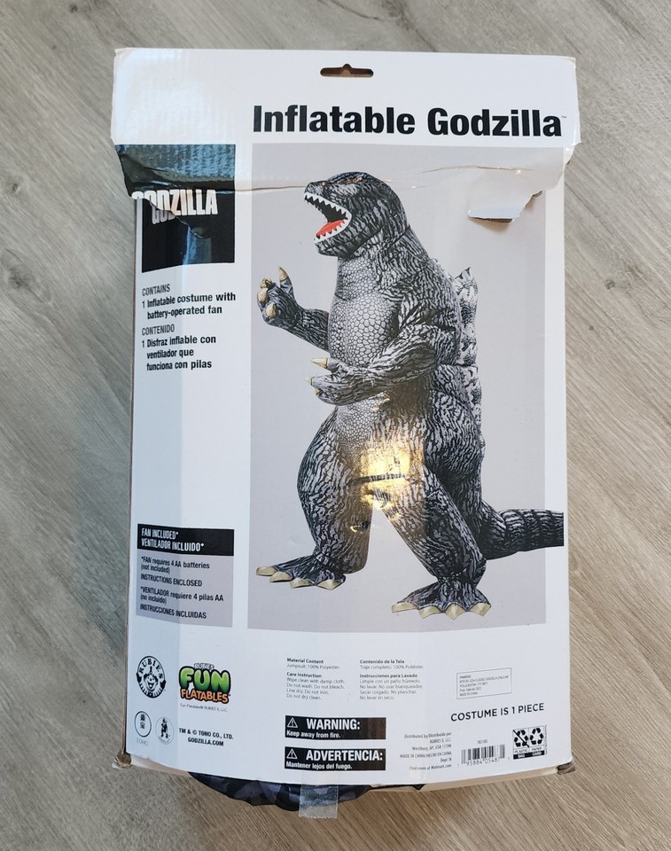 Inflatable Godzilla Boys One Size Costume | eBay