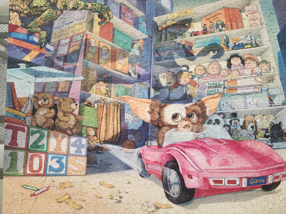 1984 Gizmo 1000 Pc Gremlins Jigsaw Puzzle Springbox 24X30 COMPLETE GO ...
