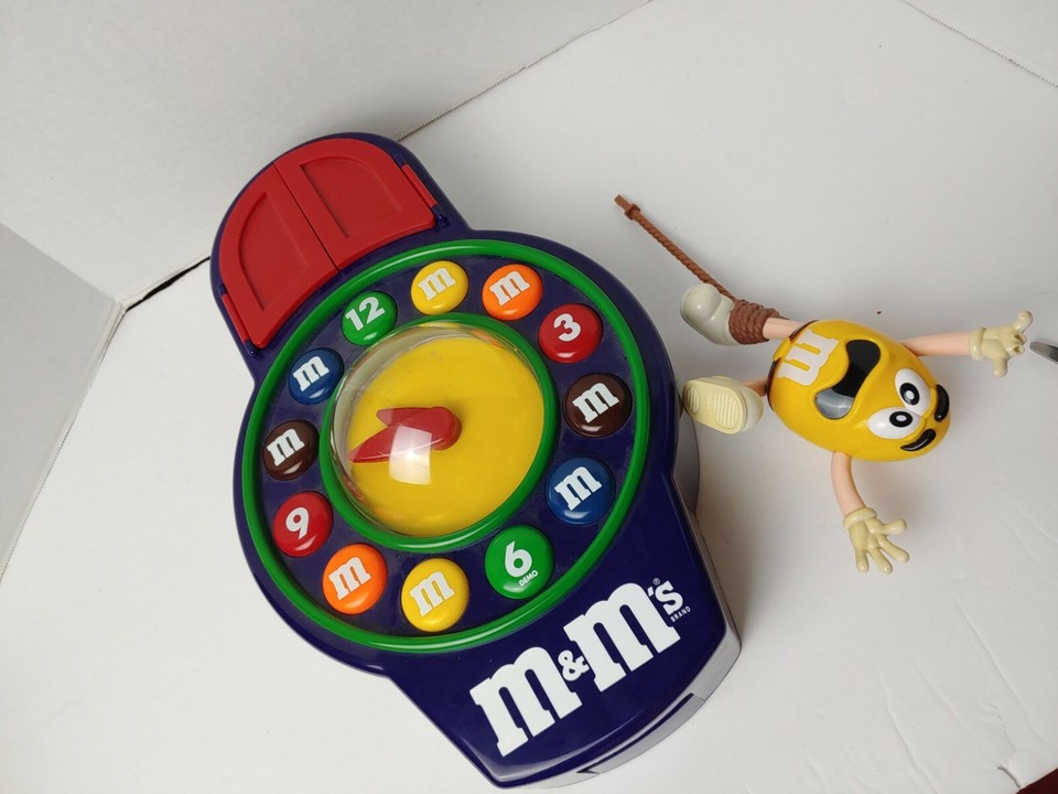 M&M’s Animated Pendulum Cuckoo Wall Clock Yellow & Red. + Yellow Phone ...