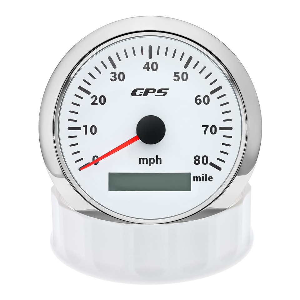 6 Gauge Set 85mm GPS Speedometer 80MPH Waterproof for Marine Boat Car ...