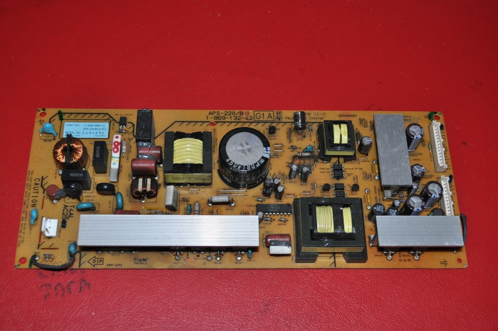 APS-220/B 1-869-132-42 SCHEDA ALIMENTAZIONE PER TV SONY KDL-32V2500 | eBay Australia