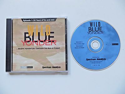 (2) Mac CD-ROM Wild Blue Yonder Episode 1 & 2 Golden Age 50 Years of Gs ...