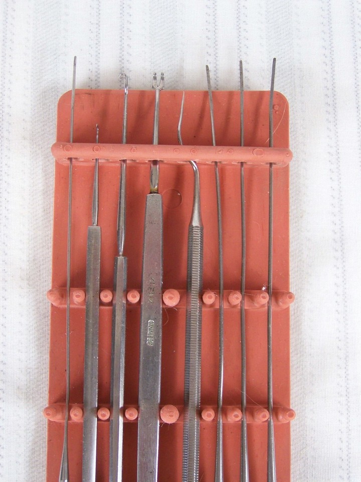 DENTAL TOOL SET OF 8 STORZ H MISDOM FRANK WECK KLENK L SILVERMAN WITH ...