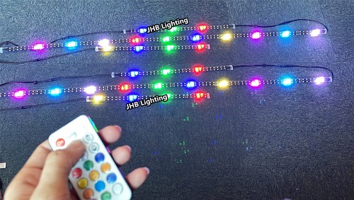 JHB 4x 50CM + 2x 150CM DOUBLE ROW CHASING FLOW LED Truck Underglow ...