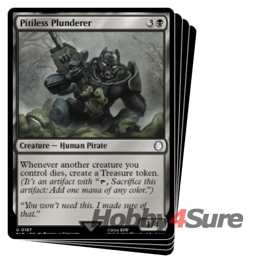 Pitiless Plunderer X4 M/NM Magic: The Gathering MTG Universes Beyond ...