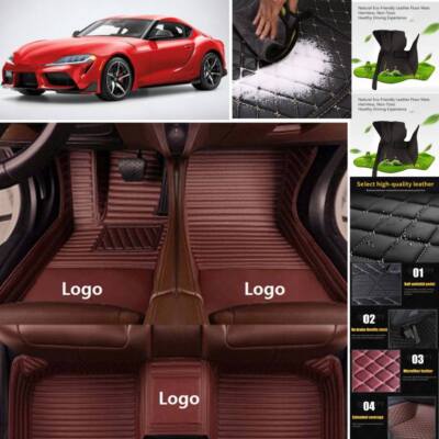 For Toyota Supra Car Floor Mats Custom Waterproof All Weathe Handmade ...