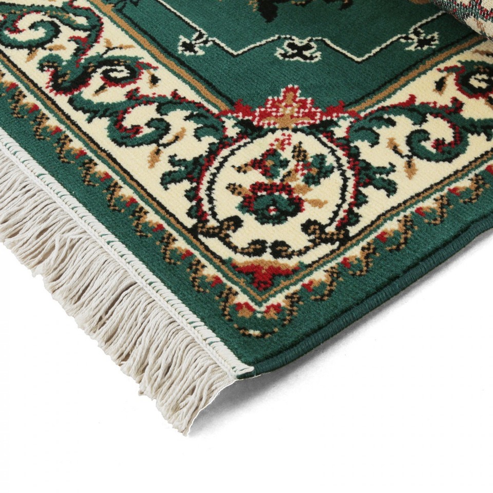 Rectangular Area Rug 7' 6" x 5' 3" Green Polypropylene | Renovator's ...