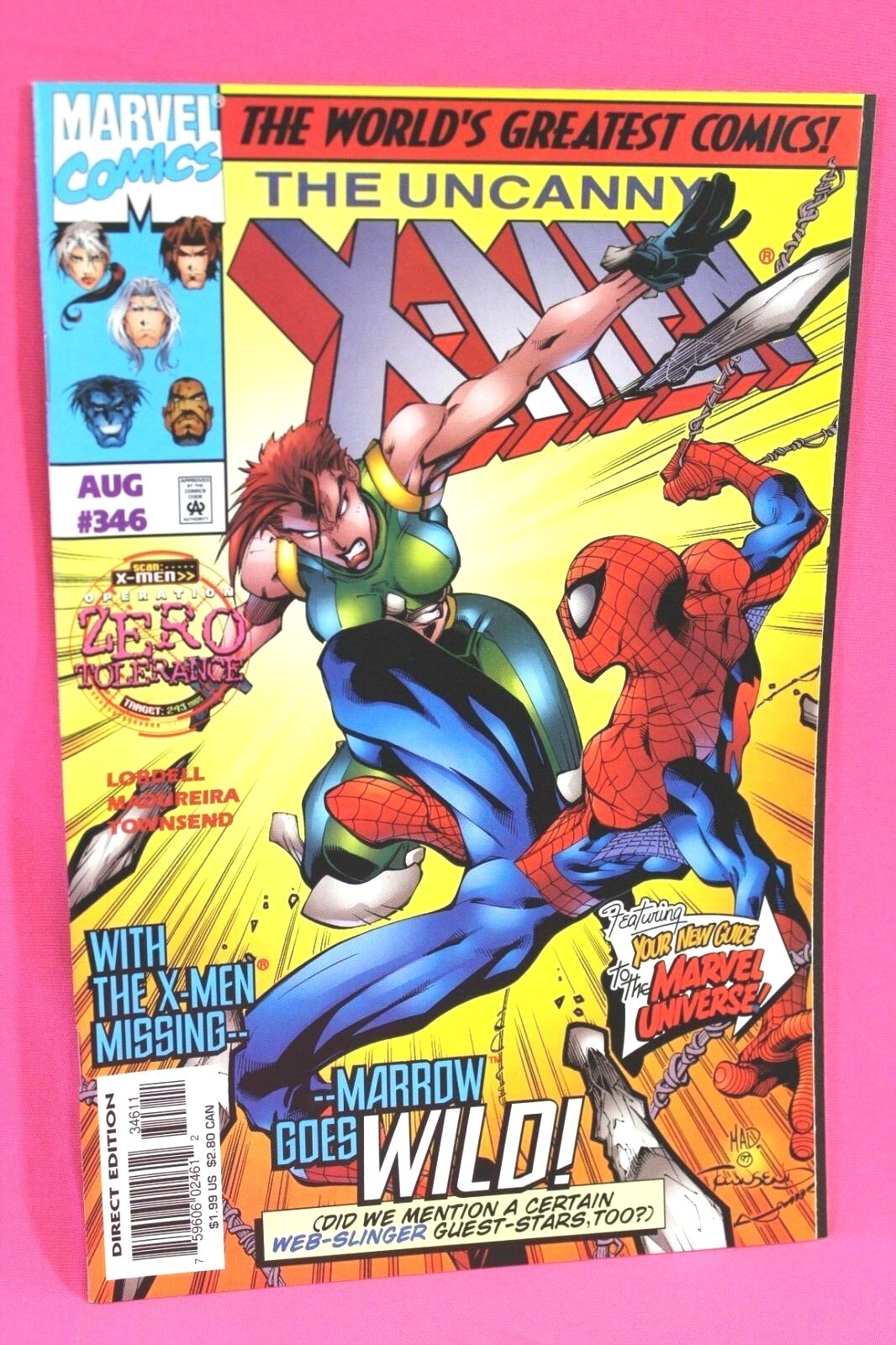 Uncanny X-Men #346 Zero Tolerance Spider-Man Marrow Comic Marvel Comics ...