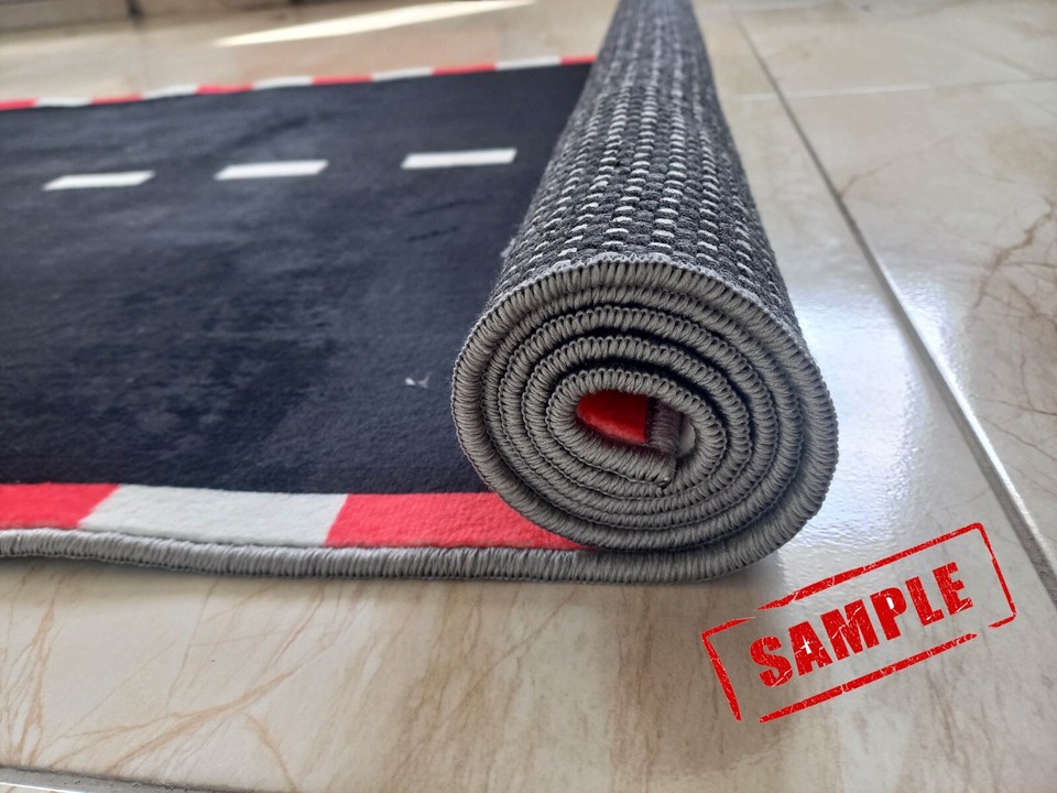 Race Track, Race Track Rug,Start Line,Finish Line,Hallway Rug,Long ...