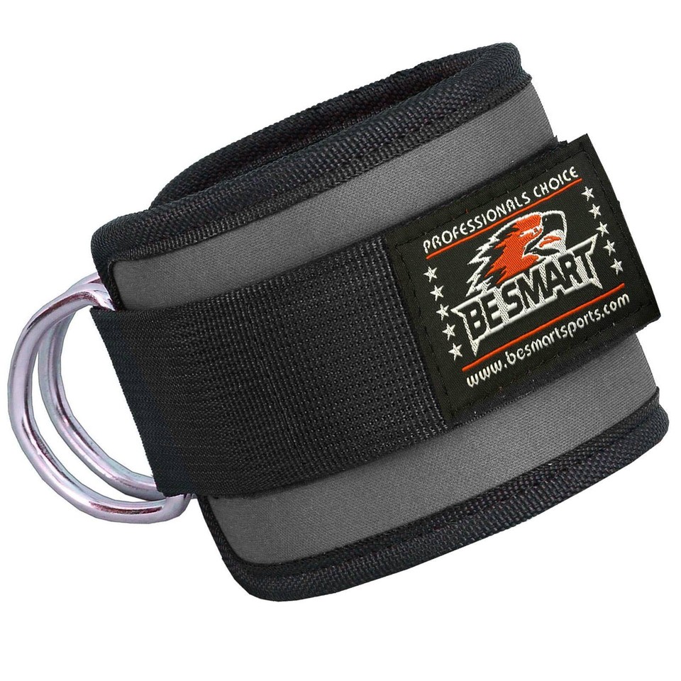 Weight Lifting Ankle Straps D Ring Cable Attachment Straps Fitness ...