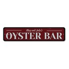 Oyster Bar Sign, Personalized Seafood Restaurant Name Metal Decor Sign ...