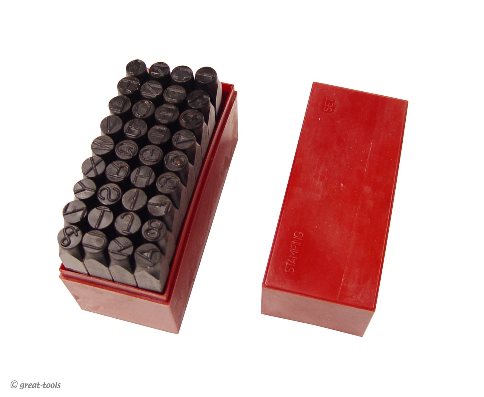 3/8" LETTER NUMBER STAMP SET – metal working punch stamps tool ...