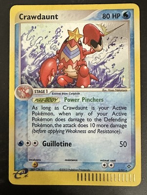 Pokémon TCG Crawdaunt EX Dragon 3/97 Holo Holo Rare | eBay