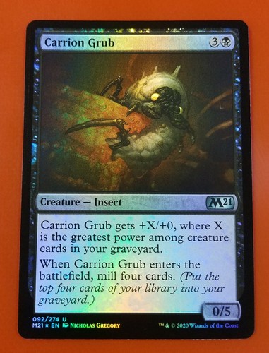 1x Carrion Grub | FOIL | M21 Core Set 2021 | MTG Magic Cards | eBay