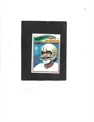 1977 Topps NFL # 156 Gene Washington | eBay