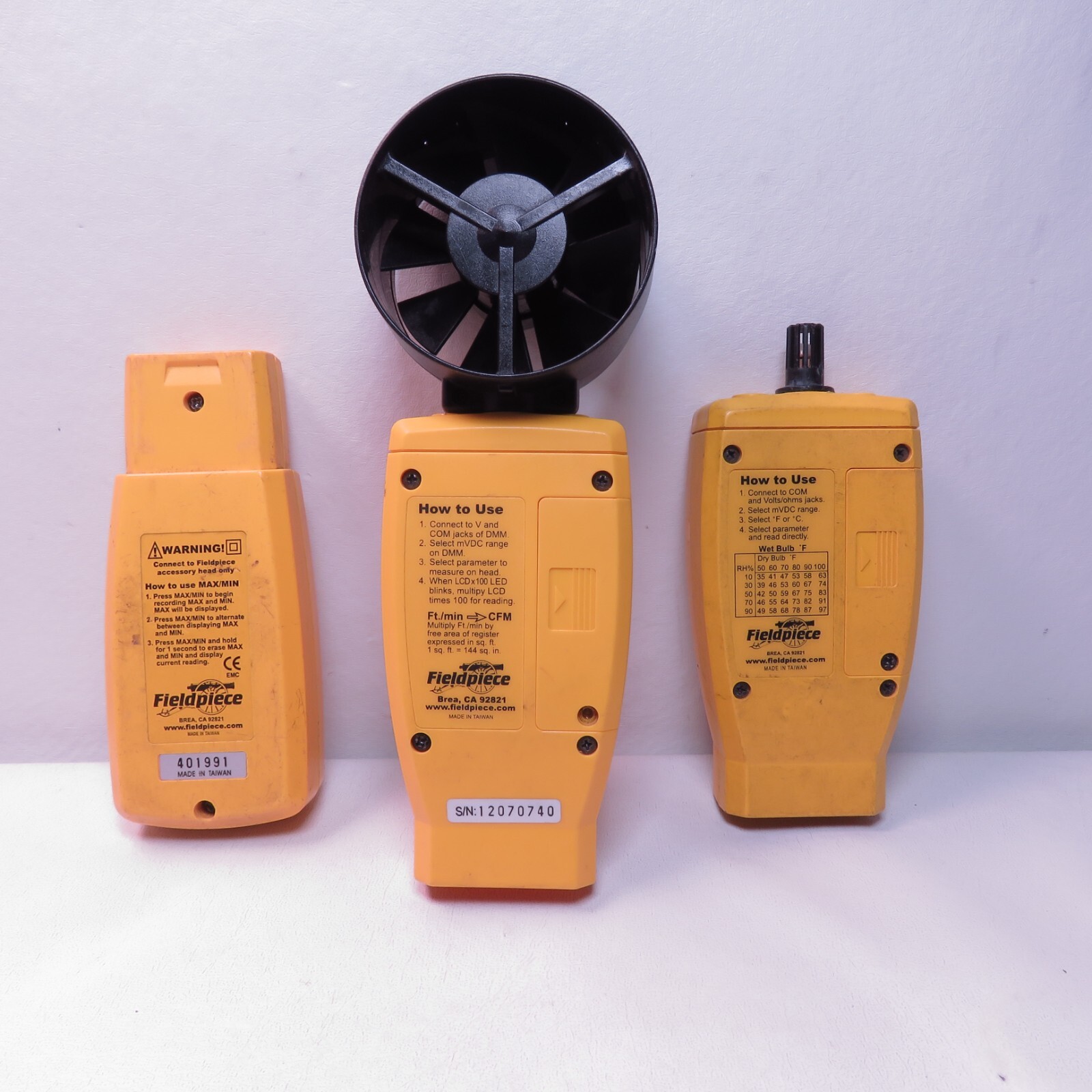 Fieldpiece EHDL1 Electronic Handle And 2 Head attachments ARH4 + AAV3 ...