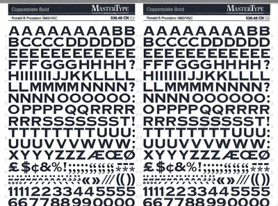 MECANORMA Rub-on Transfer Lettering 536.48 CN #791 COPPERPLATE BOLD ...
