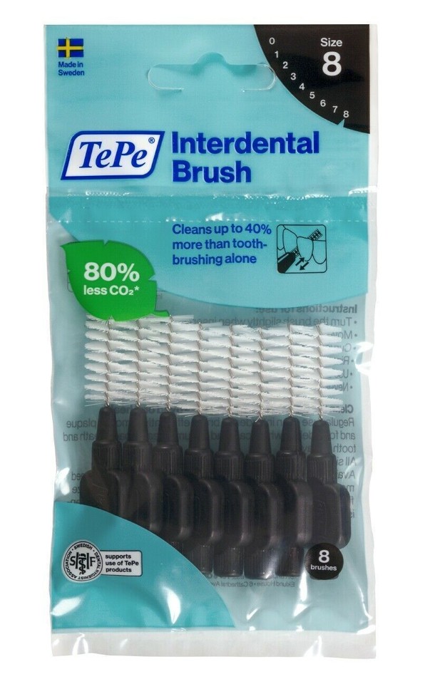 TePe Interdental Brush 8 Pack - Various Sizes & Quantity Upto 40% ...