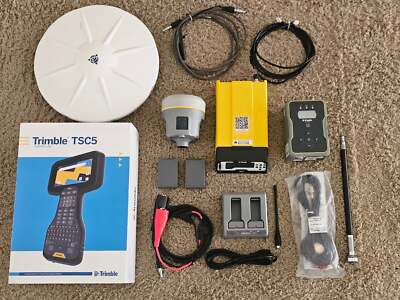 Trimble R12i, R750, TSC5, AND TDL450Hx Base & Rover UHF Surveying RTK ...