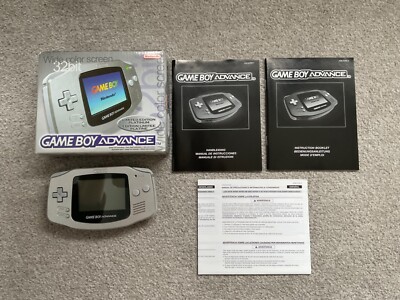 Nintendo Gameboy Advance Limited Edition Platinum Boxed Good Condition ...