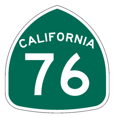 California State Route 76 Sticker Decal | eBay