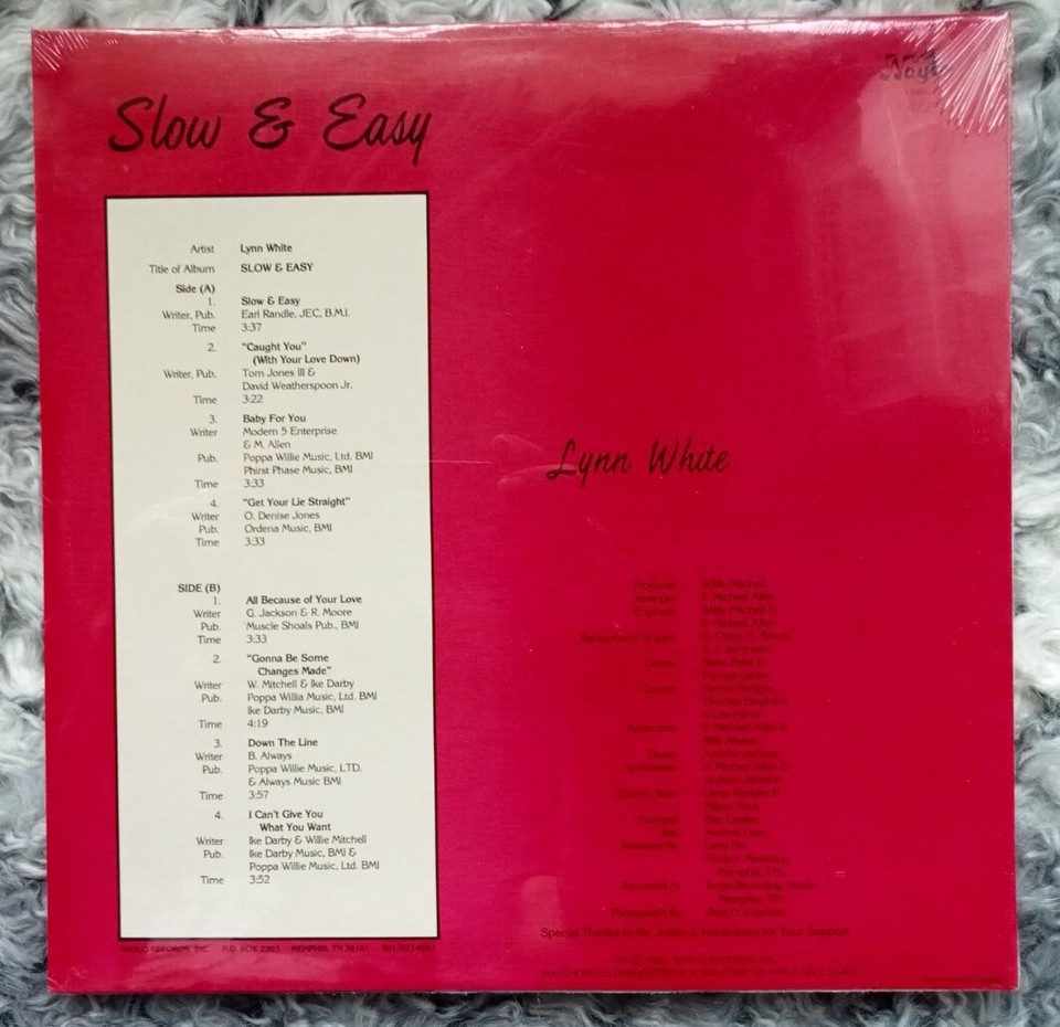 LYNN WHITE Slow & Easy LP US 1985 Funk SOUL ⭐⭐NEW SEALED ORIGINAL ...