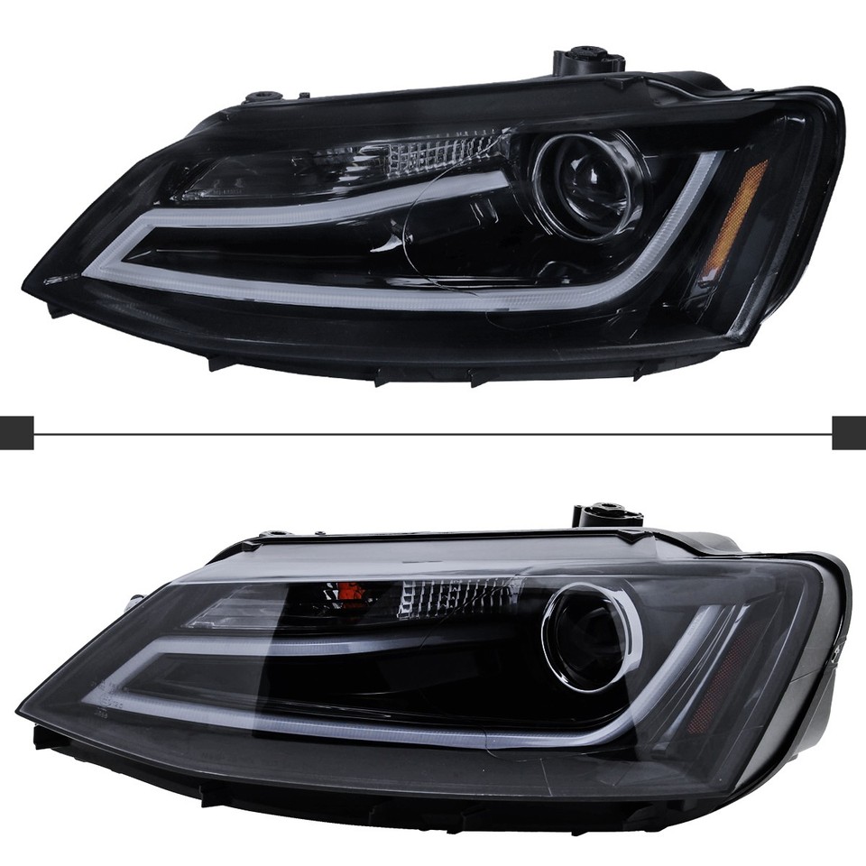 Smoke Projector Headlights Fits 2011-2018 Volkswagen Jetta MK6 LED ...