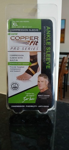 Copper Fit Pro Series Compression Ankle Sleeve Open Heel Size X-Large 1 ...