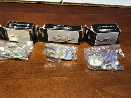 Vintage Emson Dollhouse Miniature Punch, Tea, & Serving Sets Lot Of 3 ...