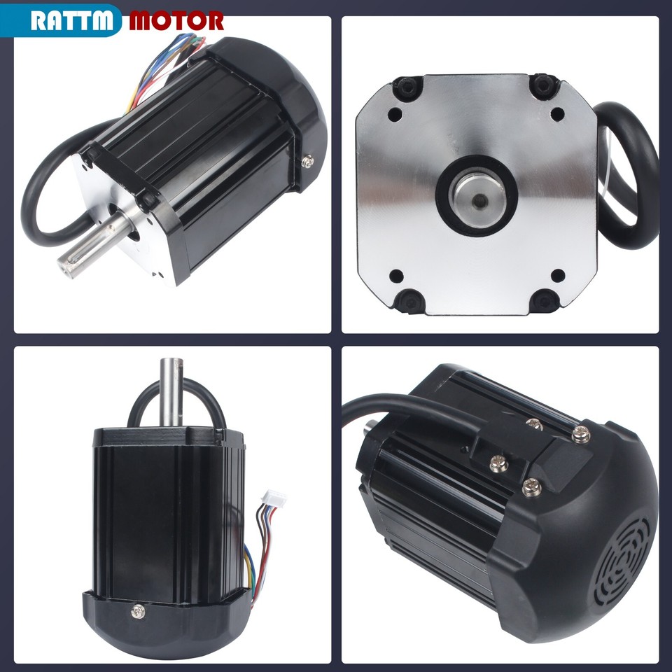 【US】110V DC Brushless Spindle Motor with Power Driver Kit for CD210v ...