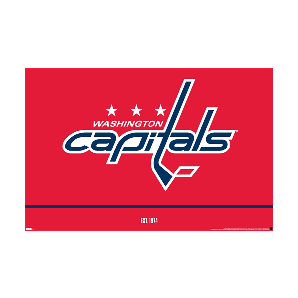 WASHINGTON CAPITALS - TEAM LOGO POSTER - 22x34 - 21646 | eBay