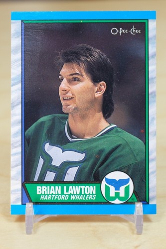1989-90 O-Pee-Chee OPC Hockey #91 Brian Lawton - Hartford Whalers | eBay