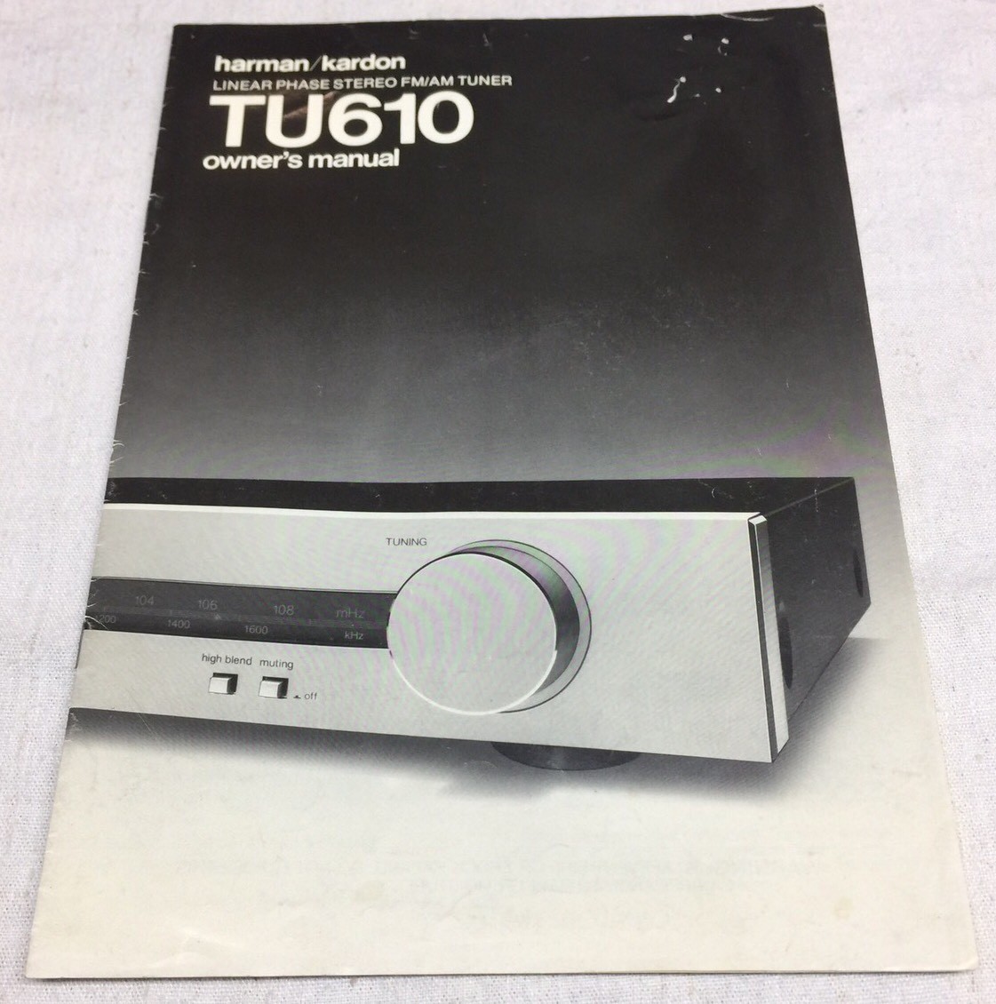 HARMAN KARDON TU-610 ORIGINAL OWNERS MANUAL M011 | eBay