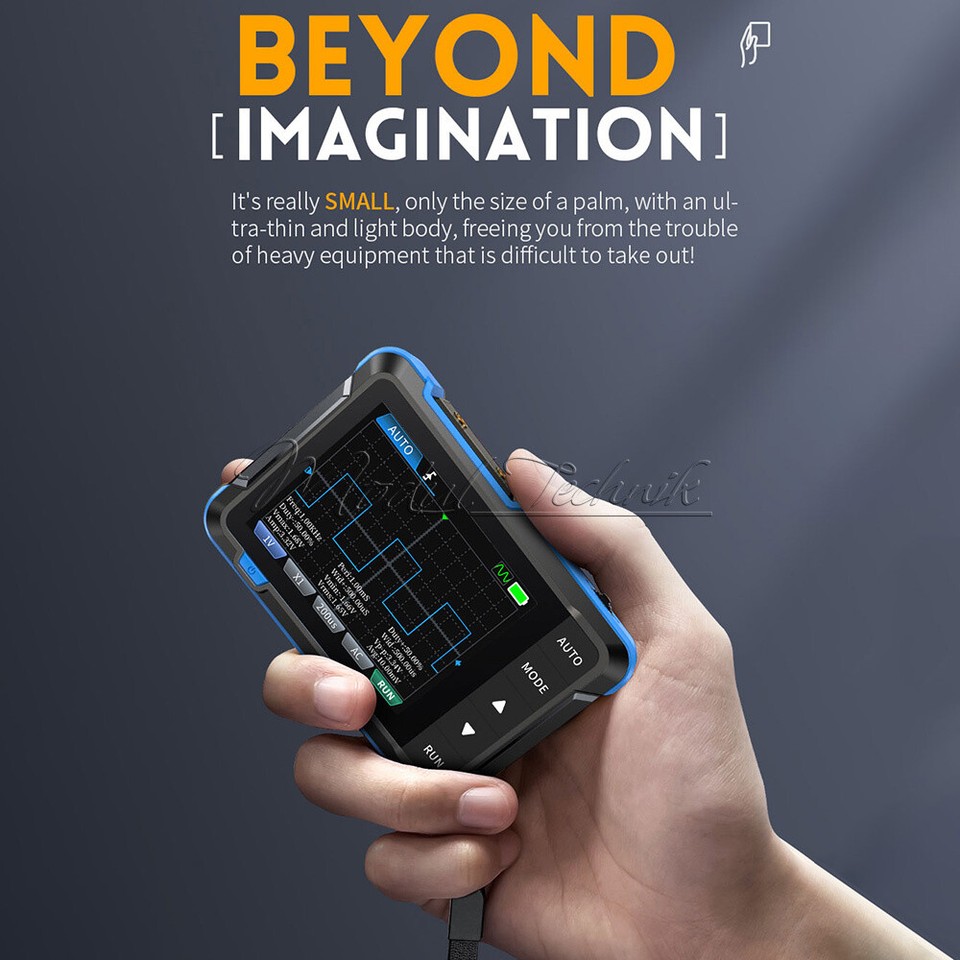 FNIRSI DSO153 2-in-1 Handheld Digital Portable Oscilloscope Signal ...