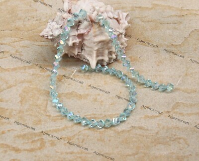 50 Light Azure AB faceted crystals, helix crystals D6/AZ52 | eBay Australia