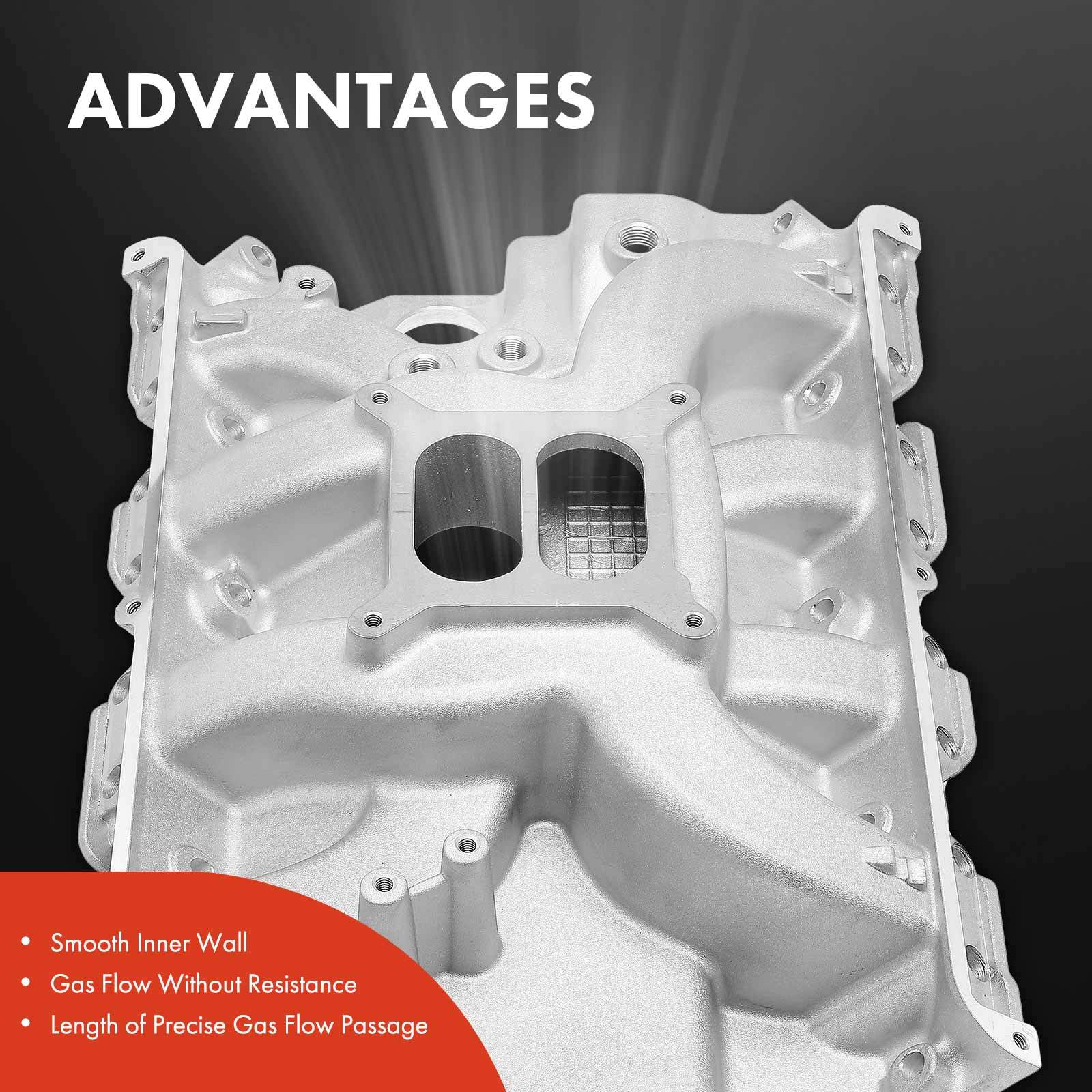 Dual Plane Square Flange Engine Intake Manifold for Ford 332-428 FE ...