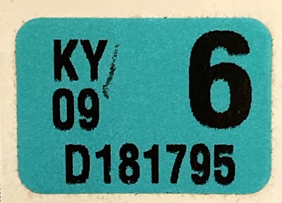 Kentucky 2009 License Plate STICKER # D181795 | eBay