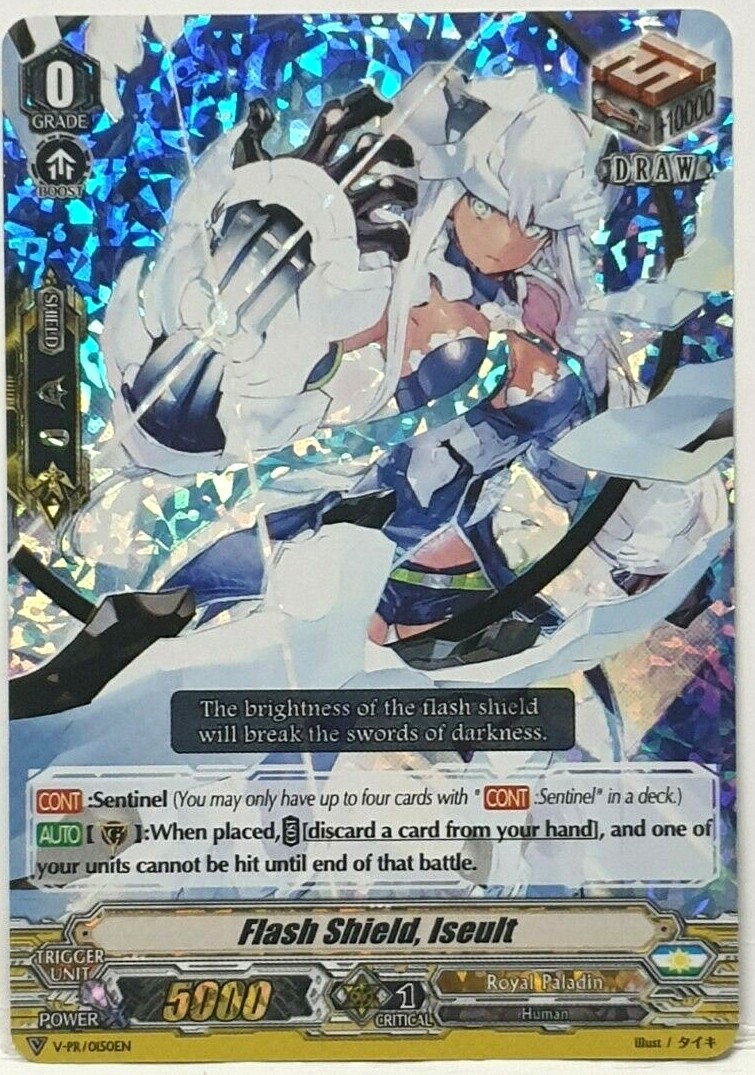 Bushiroad Cardfight Vanguard Flash Shield, Iseult V-PR/0150EN Royal ...