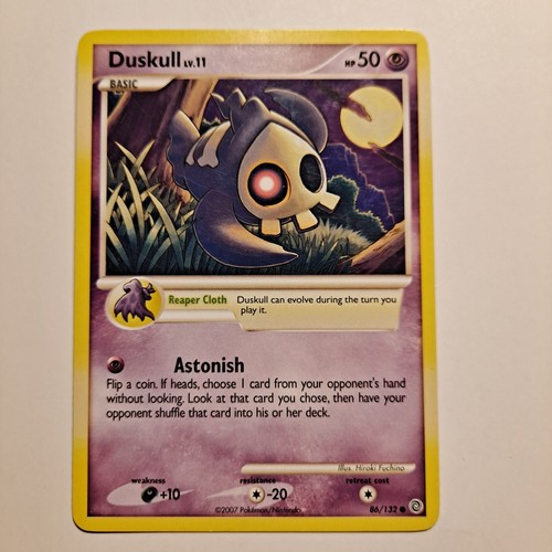 Duskull Pokemon Card Lv 11 Hp 50 2007 86/132 | eBay