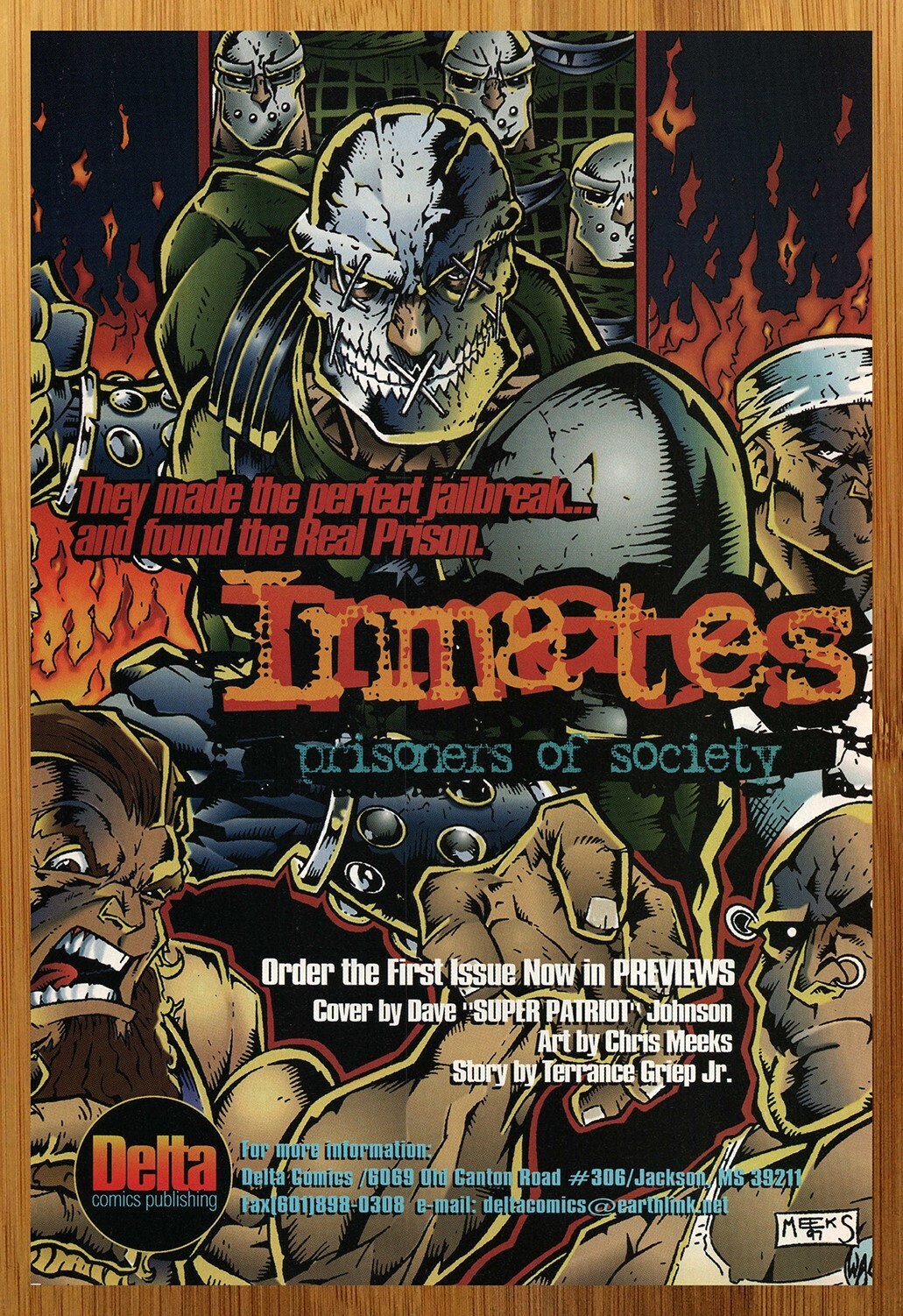 1997 Inmates Prisoners of Society Print Ad/Poster Chris Meeks Comic ...