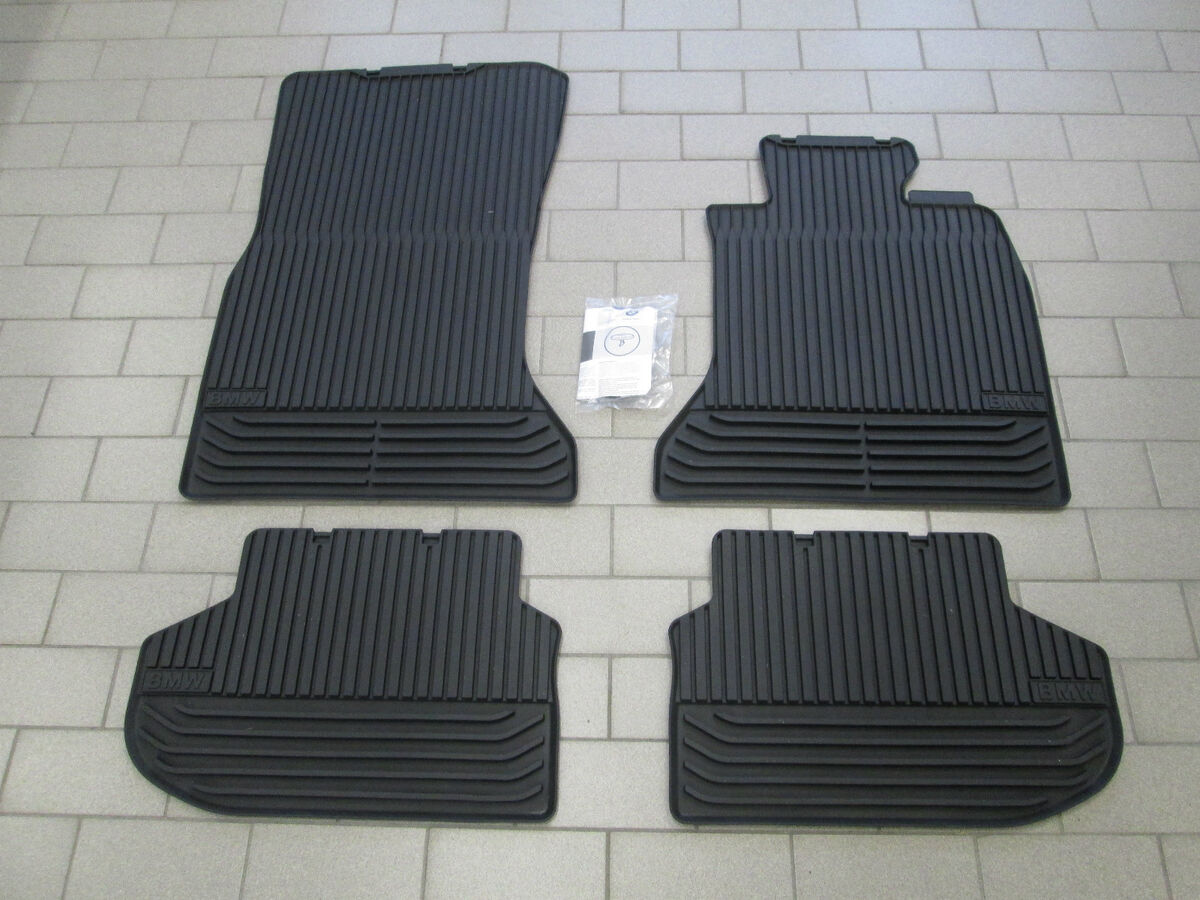New Genuine BMW F10 5 Series Tailored Rubber Car Mats Front Rear 51472346785 eBay