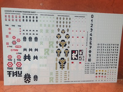 Leagues of Votann Transfers Decals Warhammer 40K 12 | eBay UK
