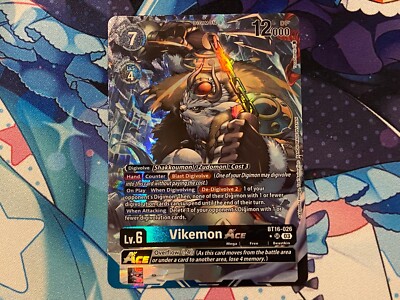 Vikemon Ace Alternate Art Foil - BT16-026 - NM - Digimon TCG | eBay