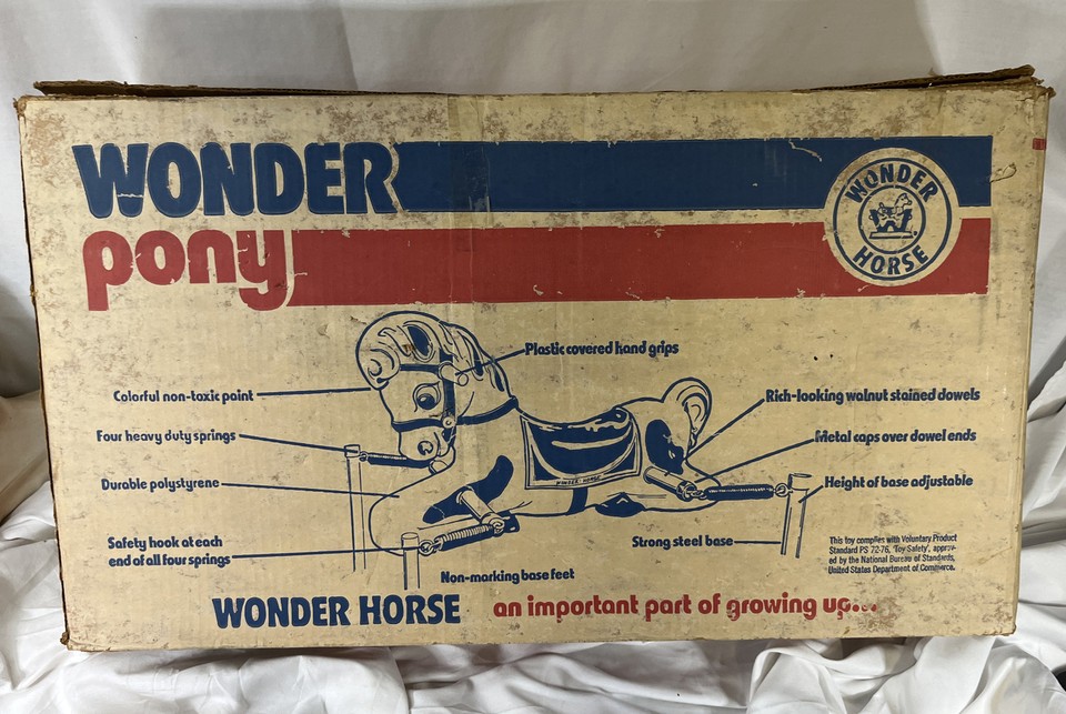 Wonder Pony Rocking Spring Wonder Horse 1970’s Vintage Rare Collector ...