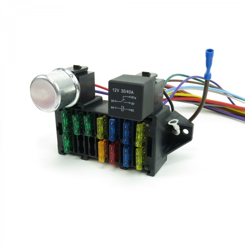 hot rods 8 Fuse Basic Wire Panel System with Switch Kit hot rods | eBay