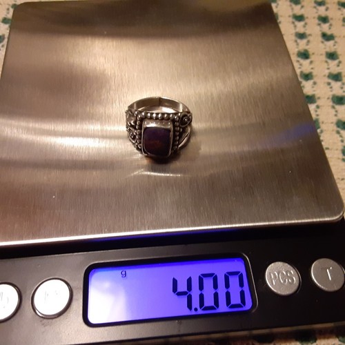 Sterling Silver Purple Turquoise Ring Copper Matrix Handmade Size 6.75 ...