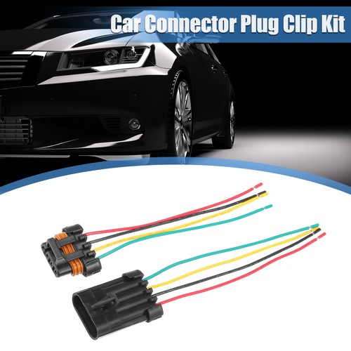1 Set 4 Pin Pigtail Connector Adapter Plug Clip Kit Replacement for Car ...
